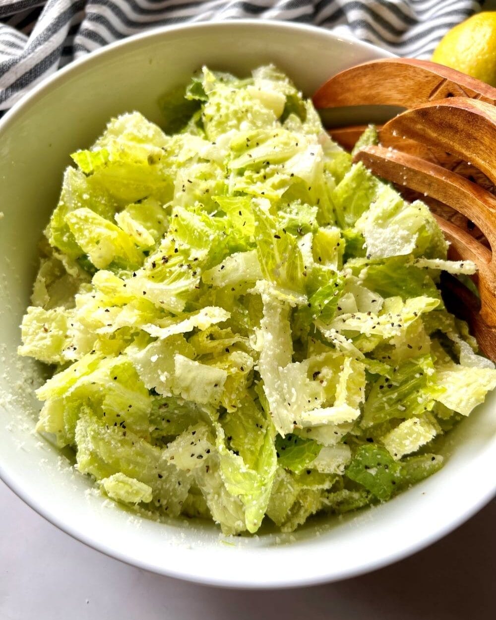 Nana's Viral Crunchy Lemon Parmesan Salad • HUNGRY 416