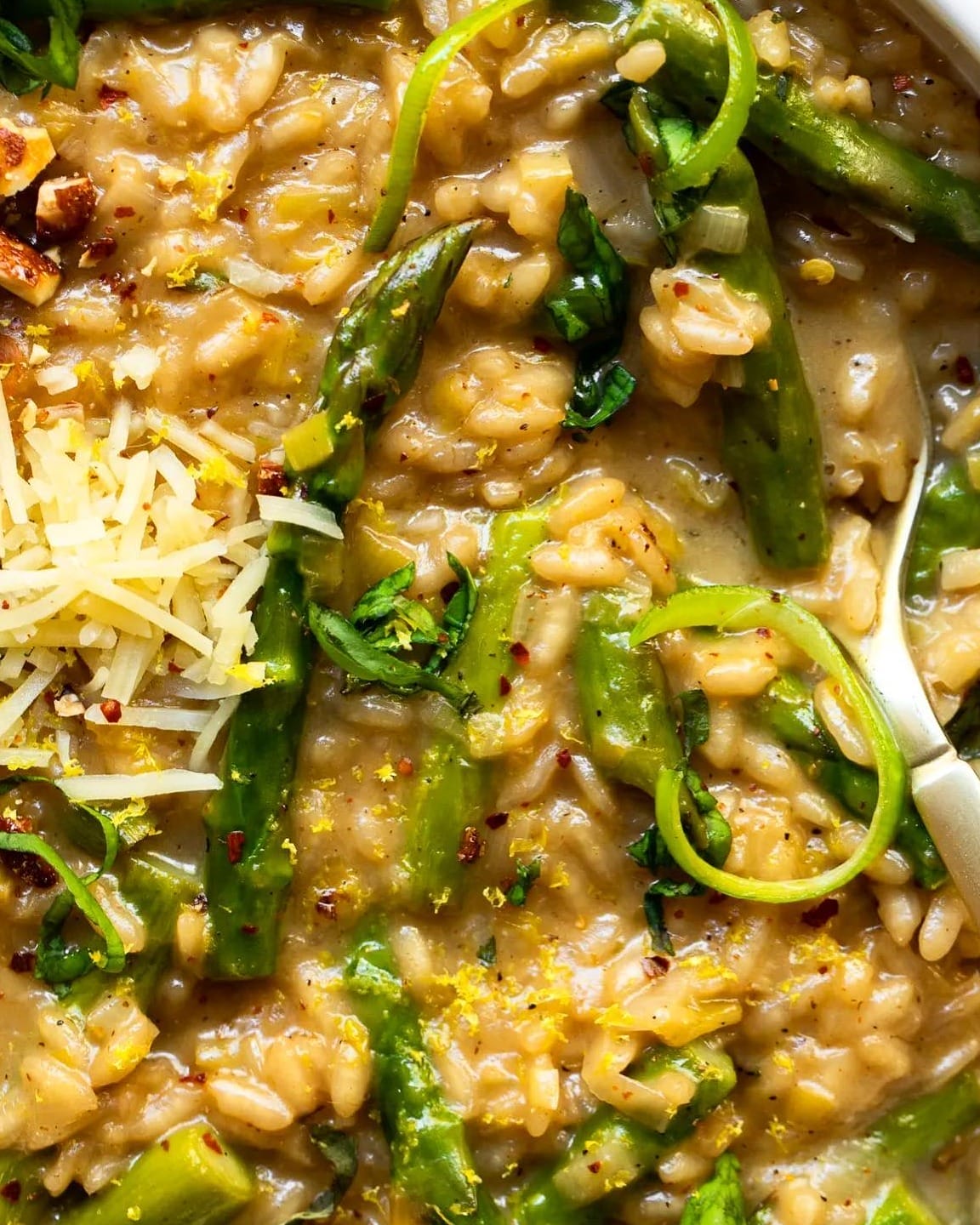 Spring Risotto with Asparagus and Peas | Light Spring Dinner