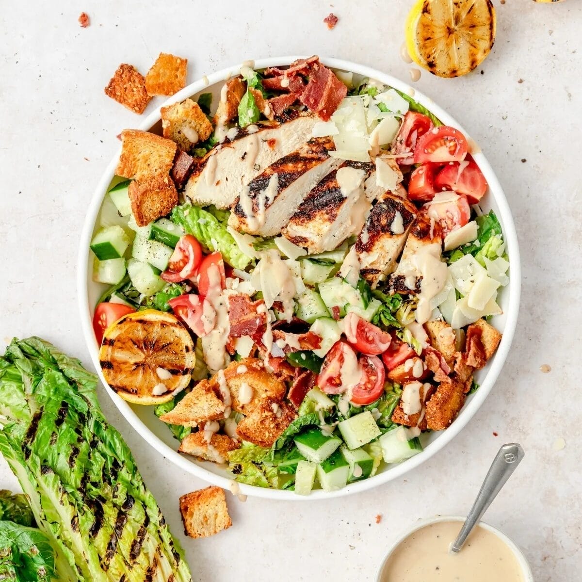 Grilled Chicken Caesar Salad: Light and Satisfying Summer Salad Recipe ...